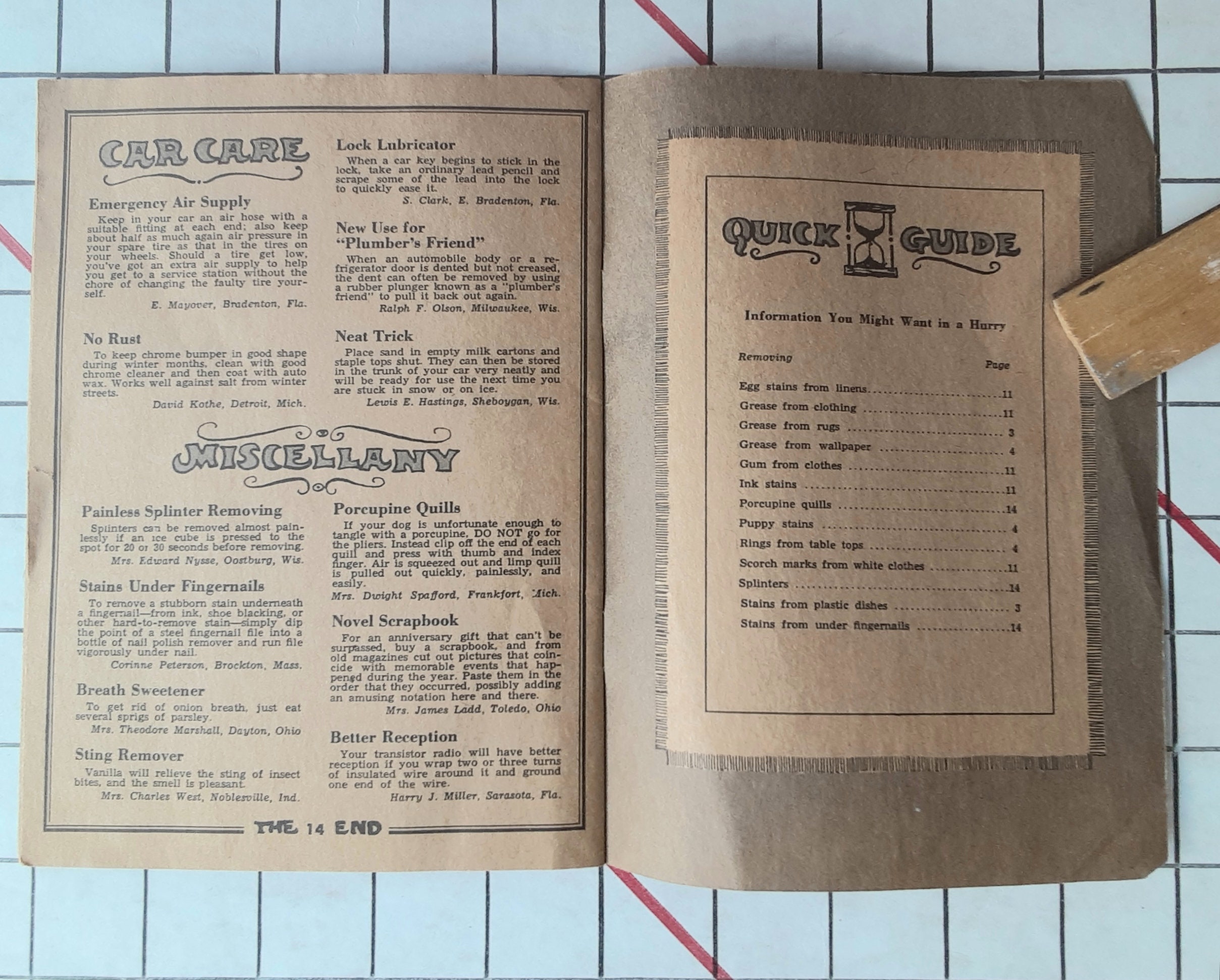 70s Pamphlet Everyday Ideas to Make Life Easier Weekday Magazine Brown ...