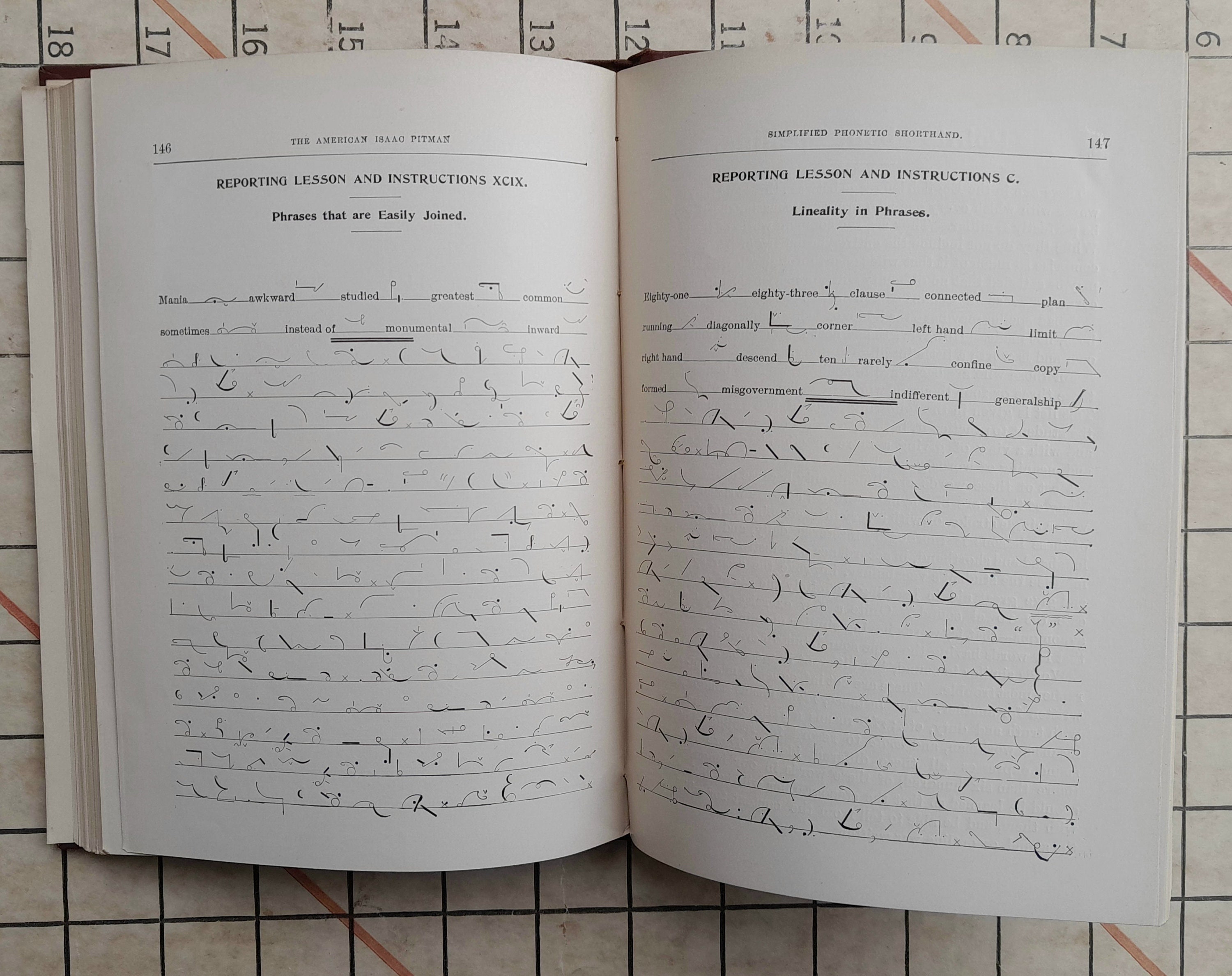 Antique Hardcover Simplified Phonetic Shorthand 1903 Isaac Pitman ...