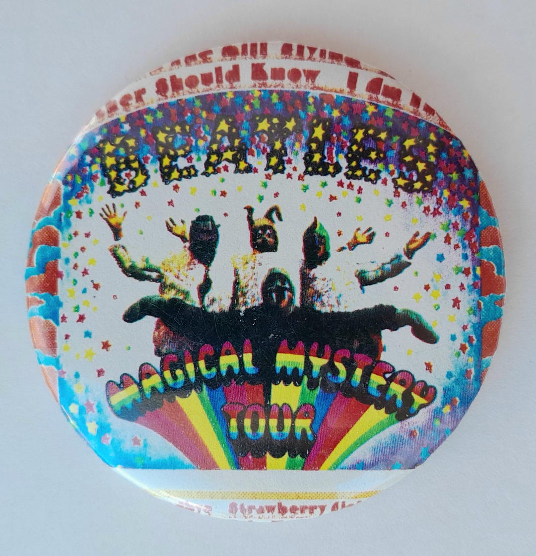 Magical Mystery Tour Pin Button Badge Pinback Beatles Album and Film ...