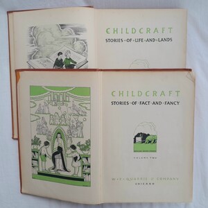 Childcraft Books 1930s Lot of 2 Illustrated by Milo Winter Vintage ...