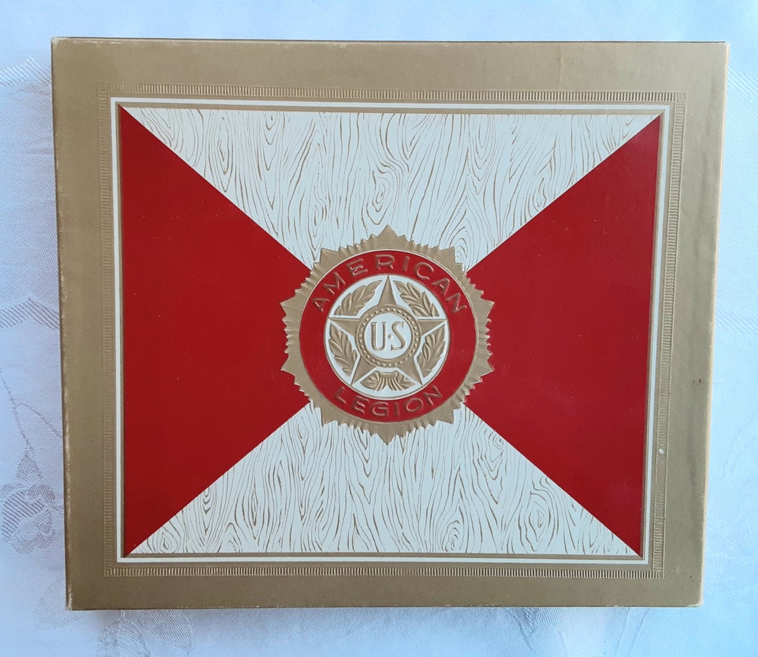 American Legion Seal on Empty Cardboard Box US War Veterans ...