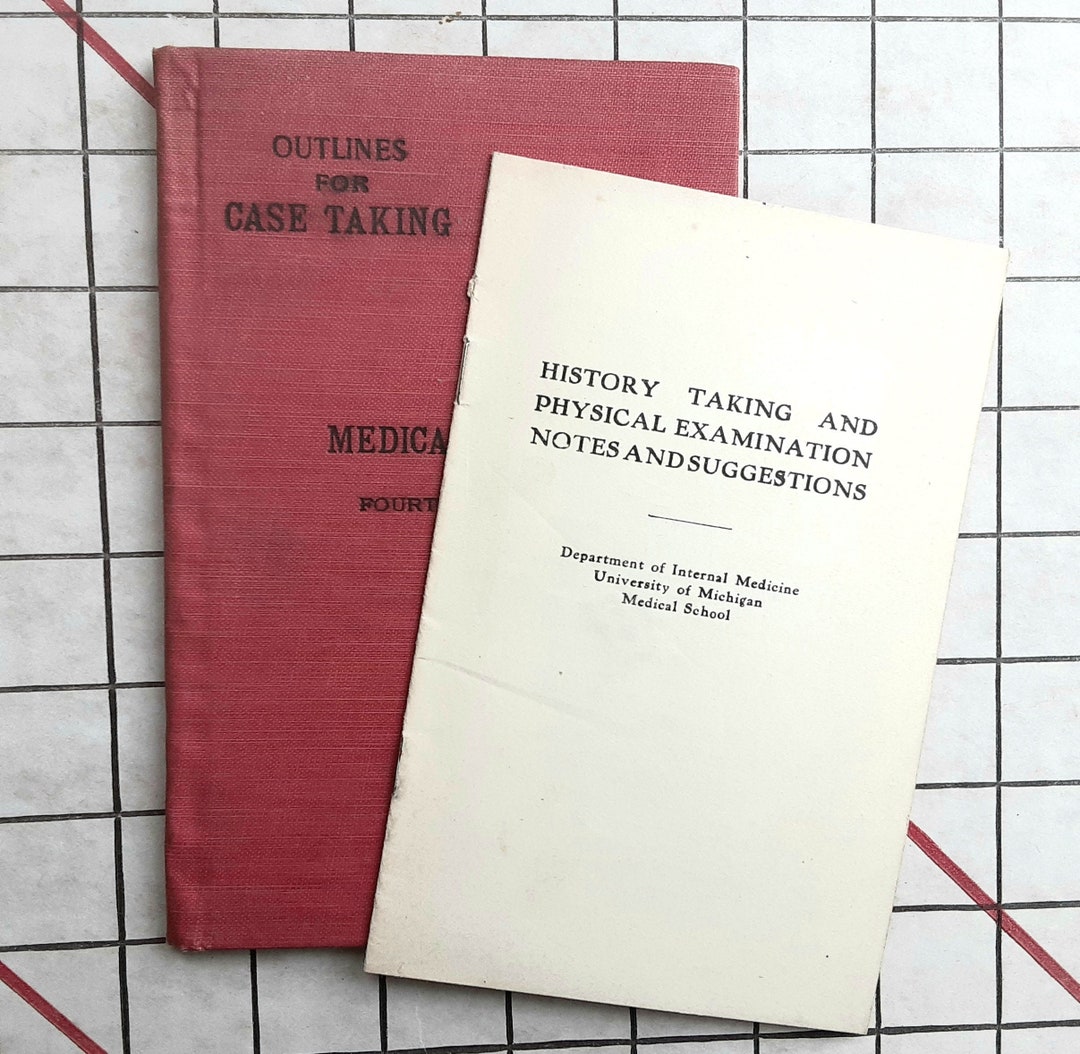 1920s Case History Note-taking Guides 1 HC 1 Booklet George - Etsy