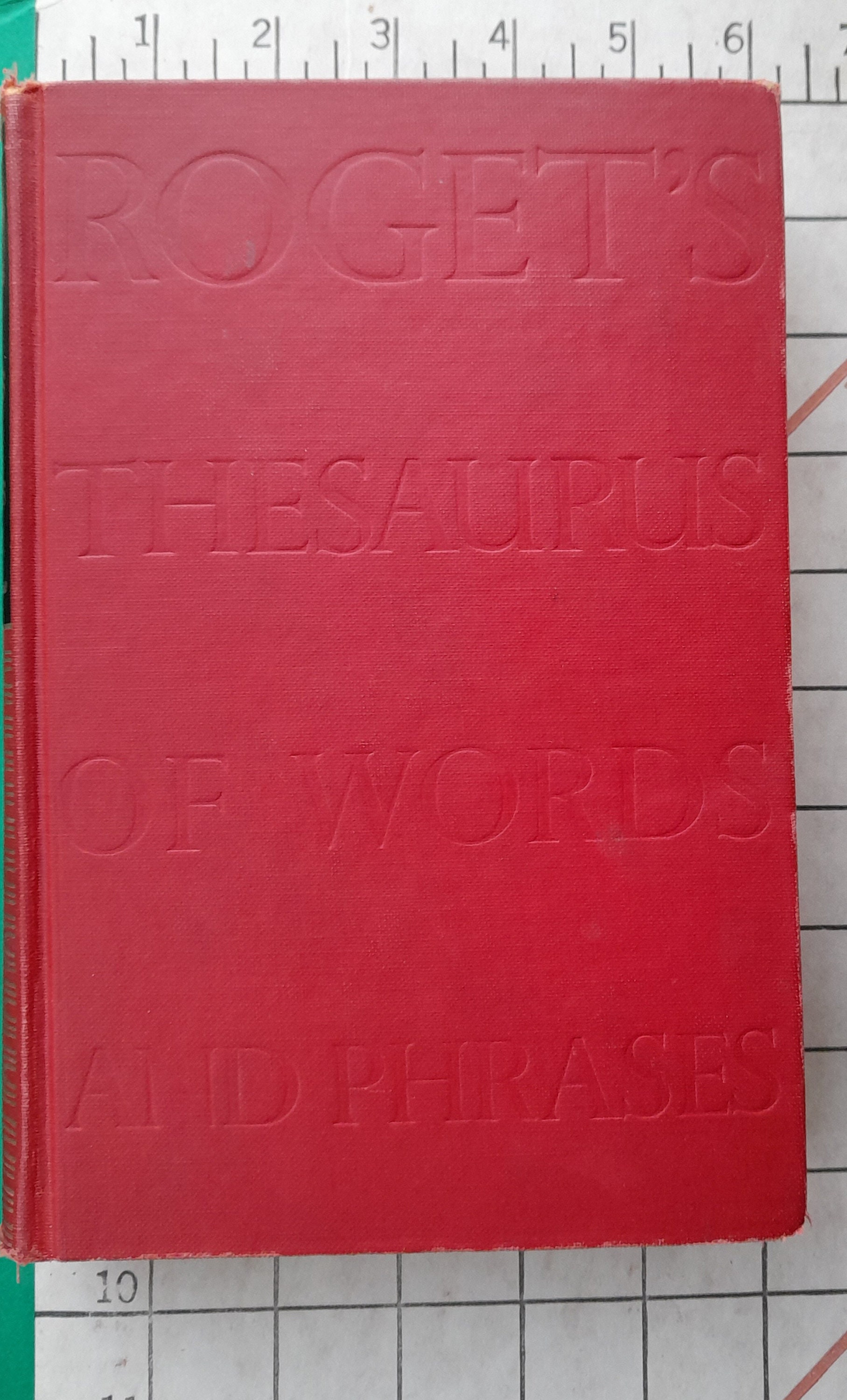 Roget's Thesaurus of Words and Phrases, 1947 Hard Cover Edition, Cover ...