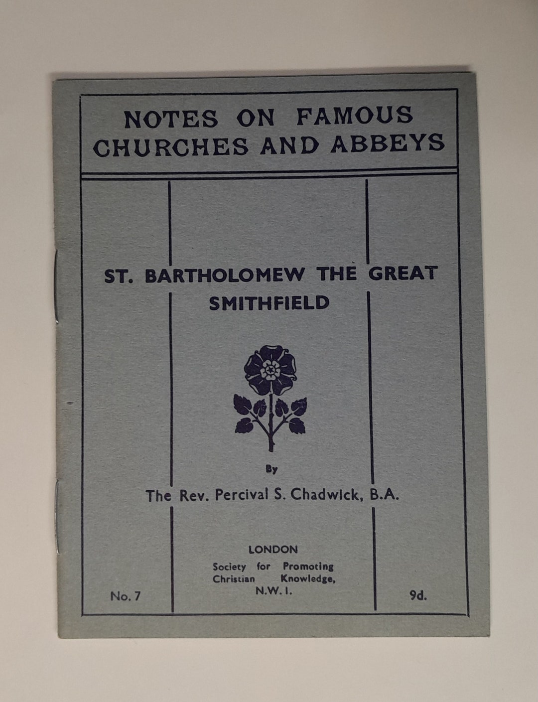 St. Bartholomew the Great by Rev. Percival S. Chadwick Vintage UK ...