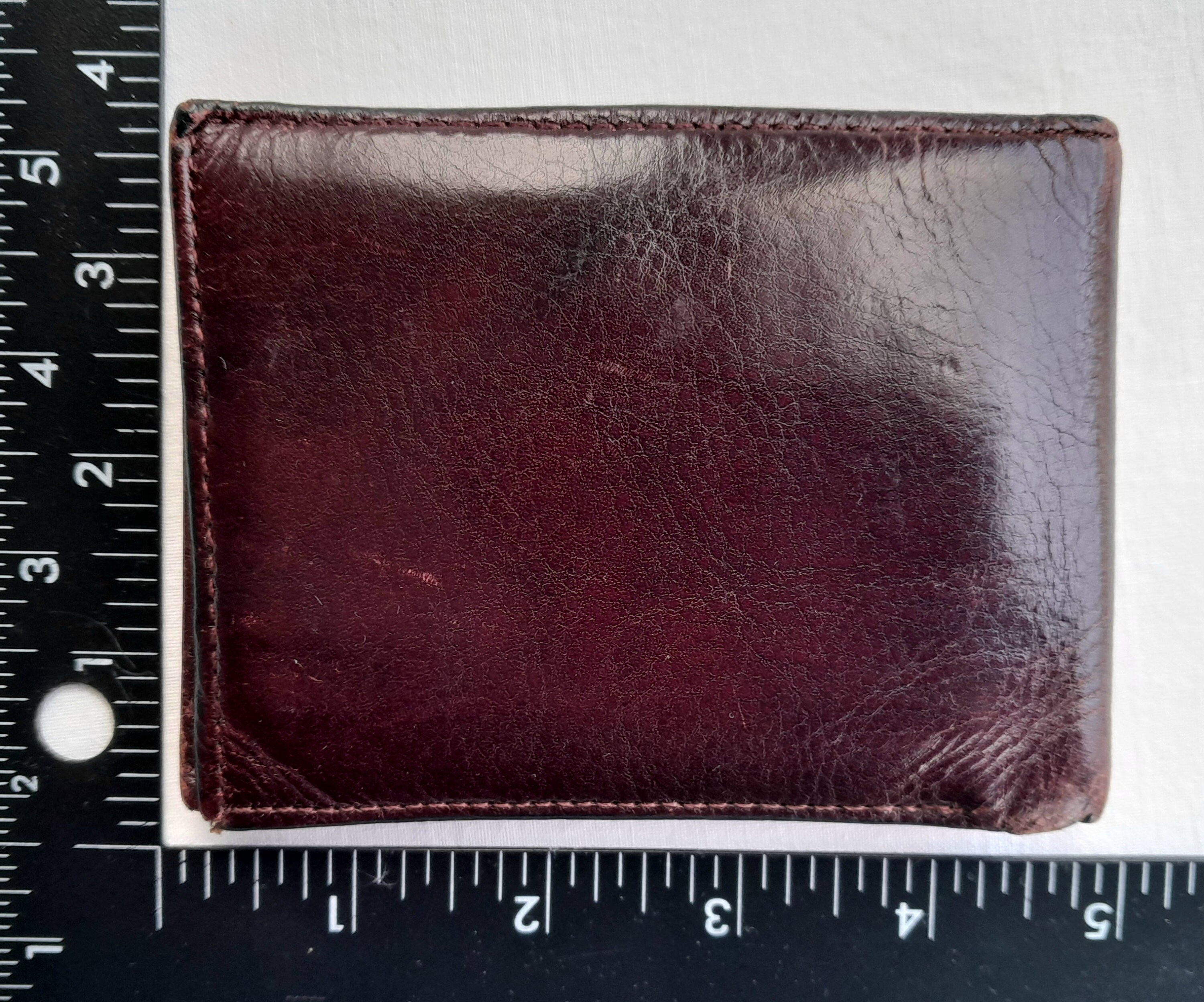 YSL Men's Bifold Wallet Well Worn Oxblood Old Money - Etsy