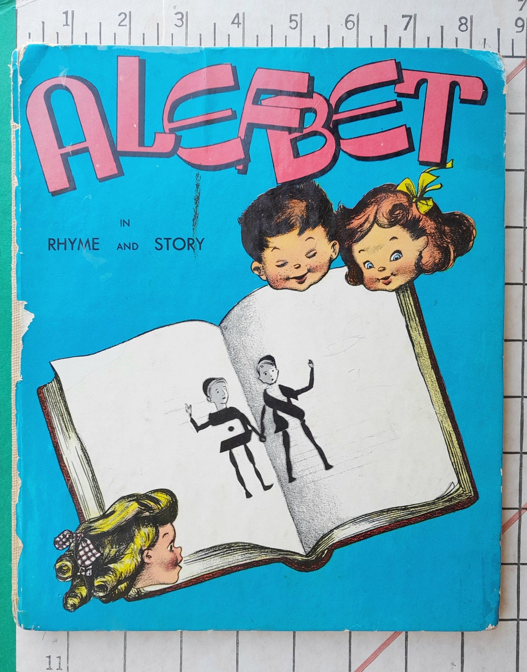 Hebrew Jewish Alphabet Book 1950s Alefbet in Rhyme and Story by Edythe ...