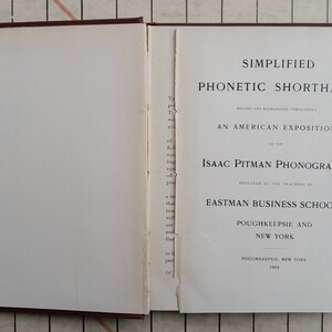 Antique Hardcover Simplified Phonetic Shorthand Isaac Pitman ...