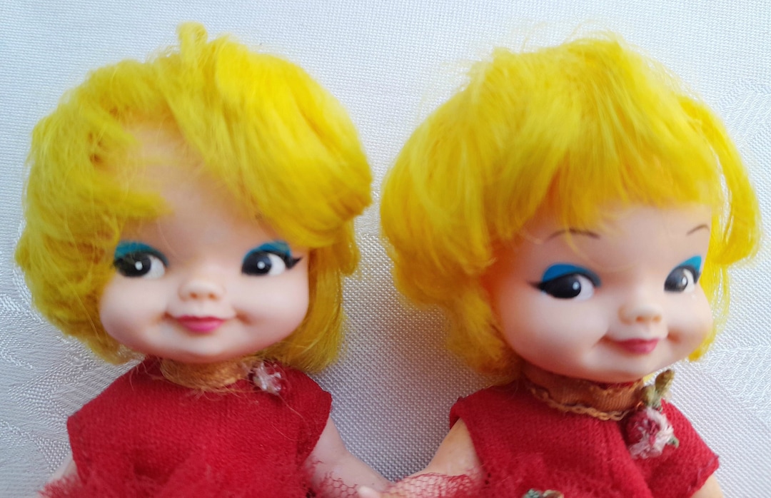 Finger Dings Pair by Remco Betsy Ballerina Puppet Dolls 1969 Twin ...