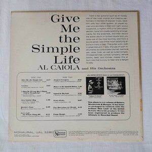 Al Caiola Vinyl Record Give Me the Simple Life With MCM Cover Exotica ...