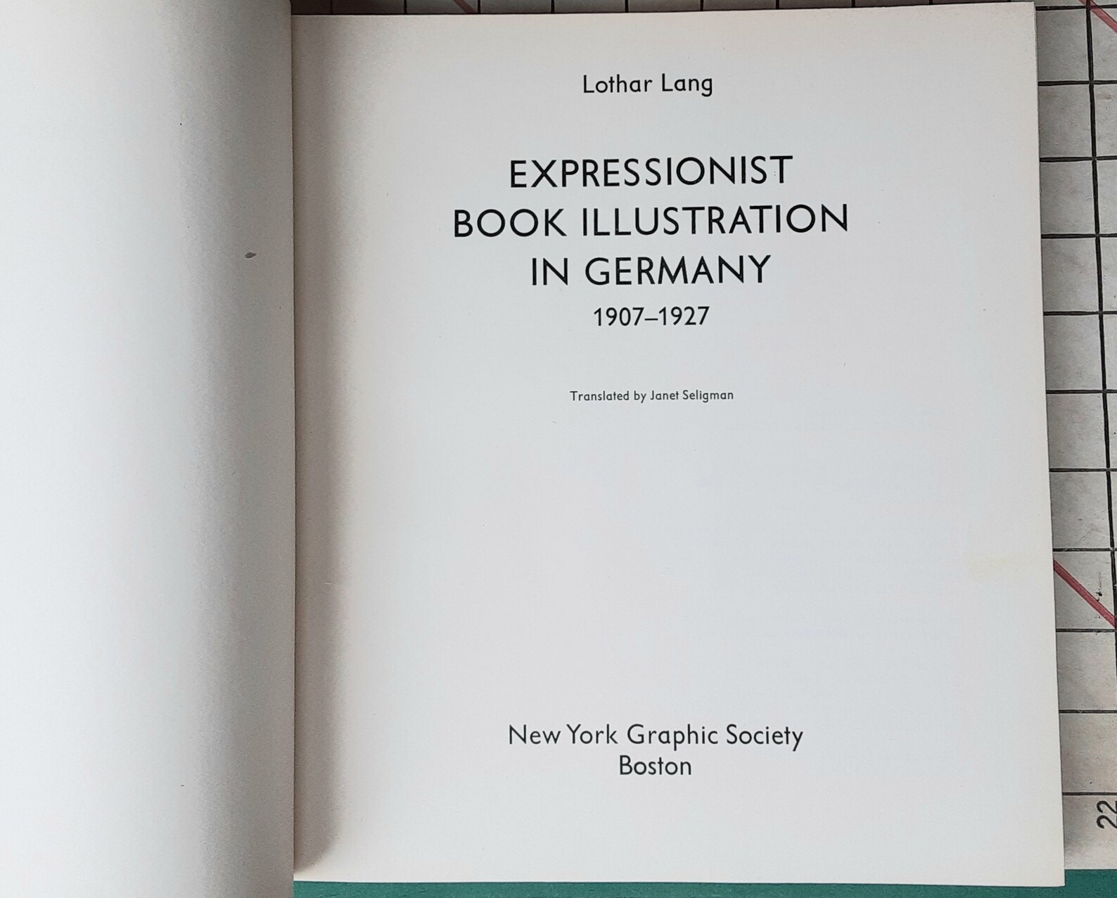 Expressionist Book Illustration Germany 1907 - 1927 by Lothar Lang 1st ...