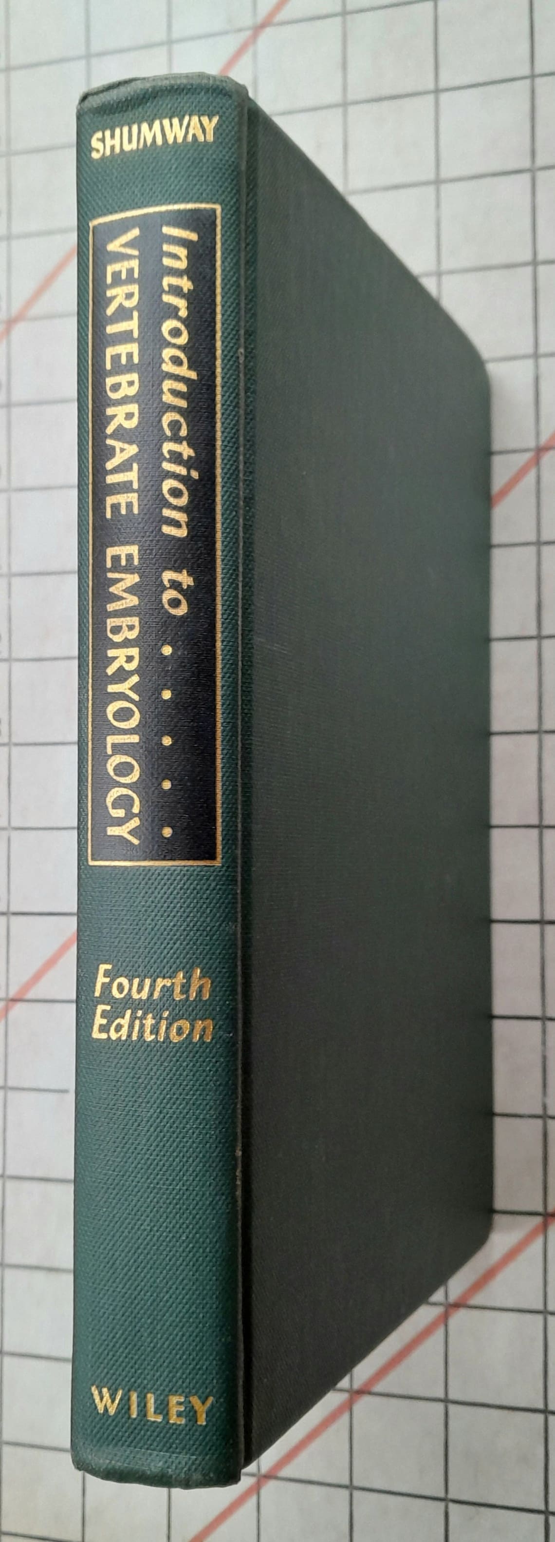 1940s Science Textbook Introduction to Vertebrate Embryology - Etsy