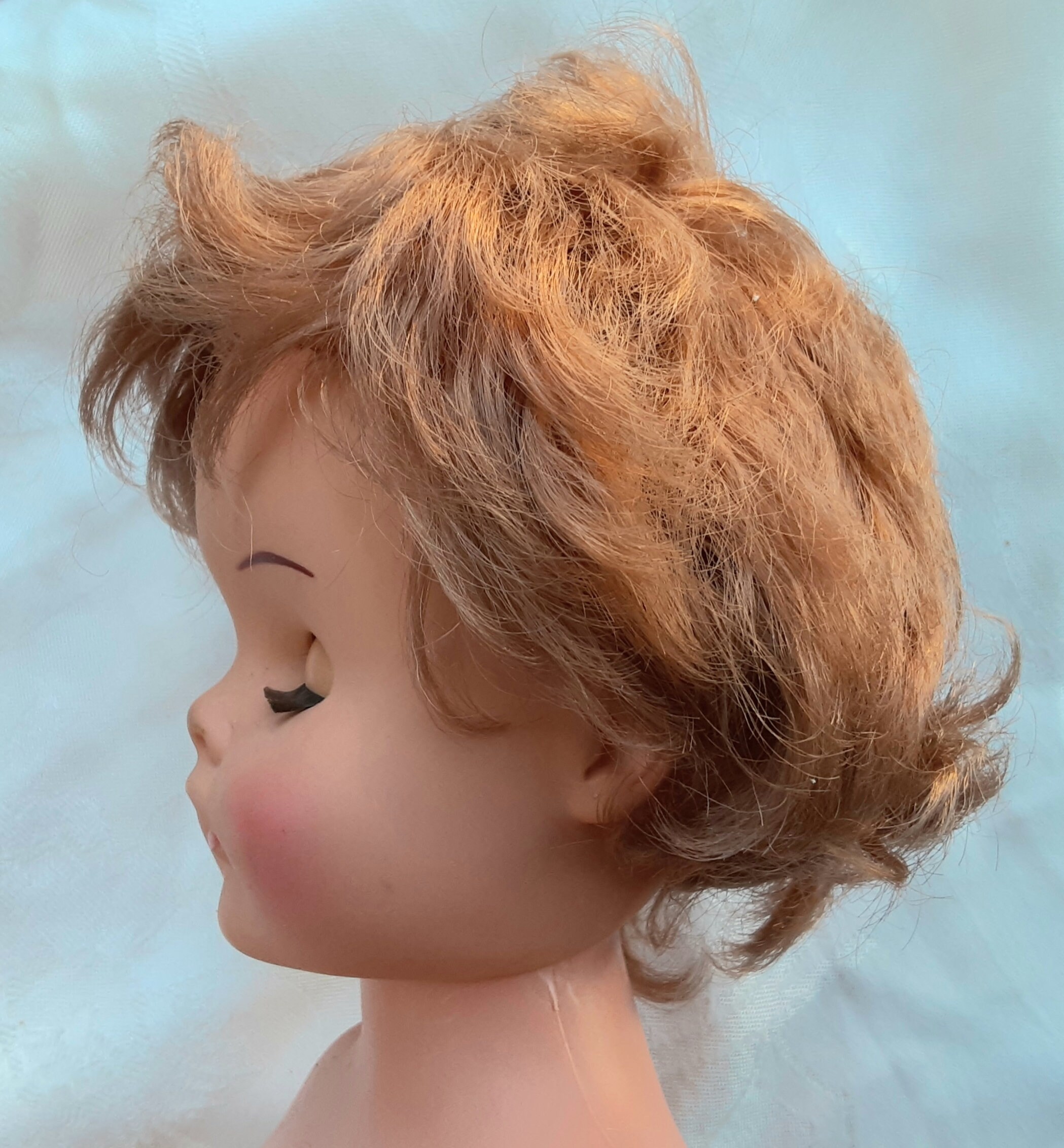 1960s English Doll 15 Sleepy Blue Eyes With Hand Knit - Etsy