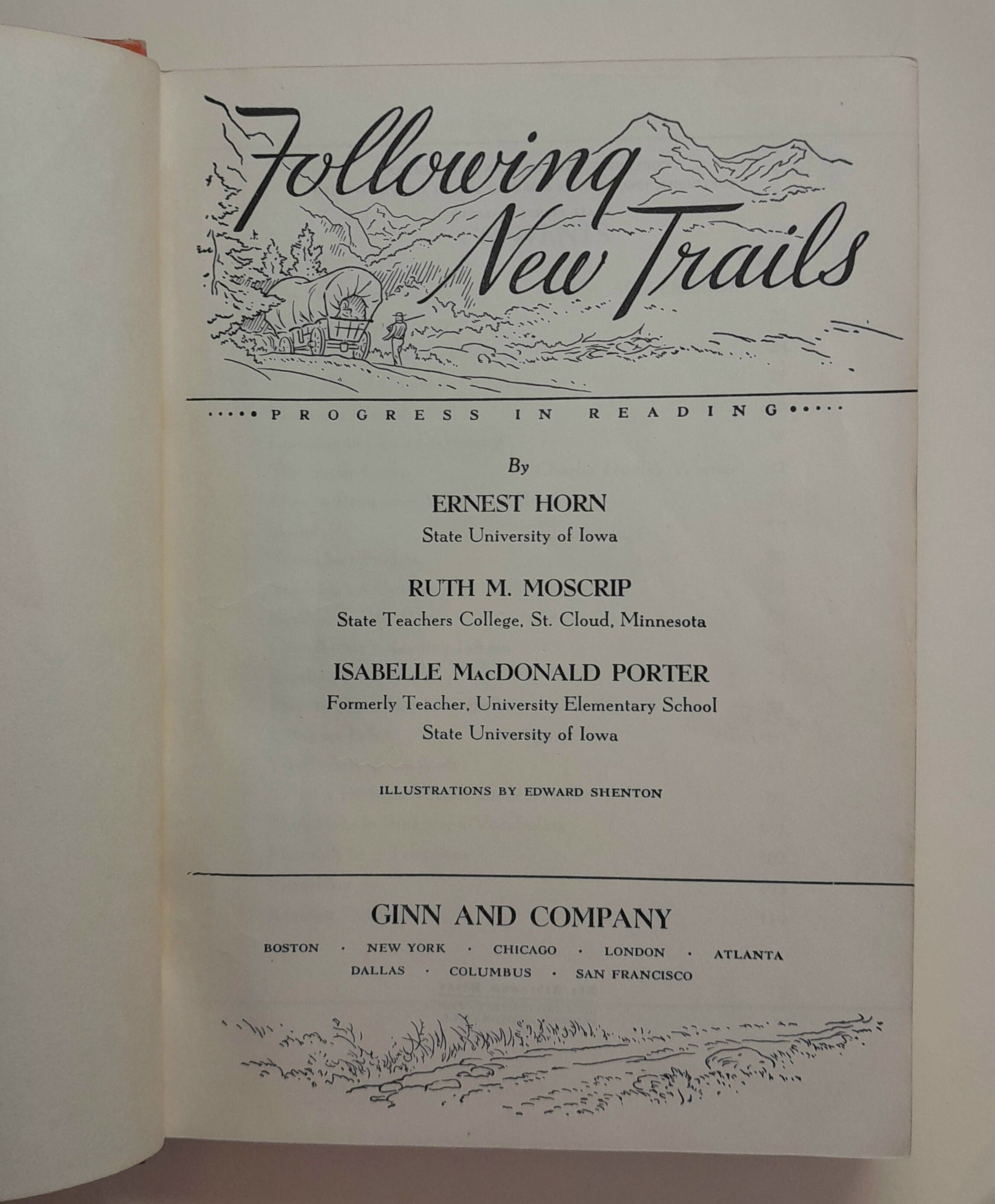 Following New Trails 1940s Reader by Horn Moscrip & Porter With ...