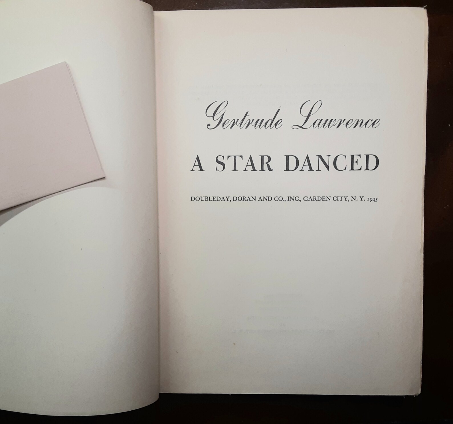 A Star Danced by Gertrude Lawrence 1940s 1st Edition Broadway Pygmalion ...