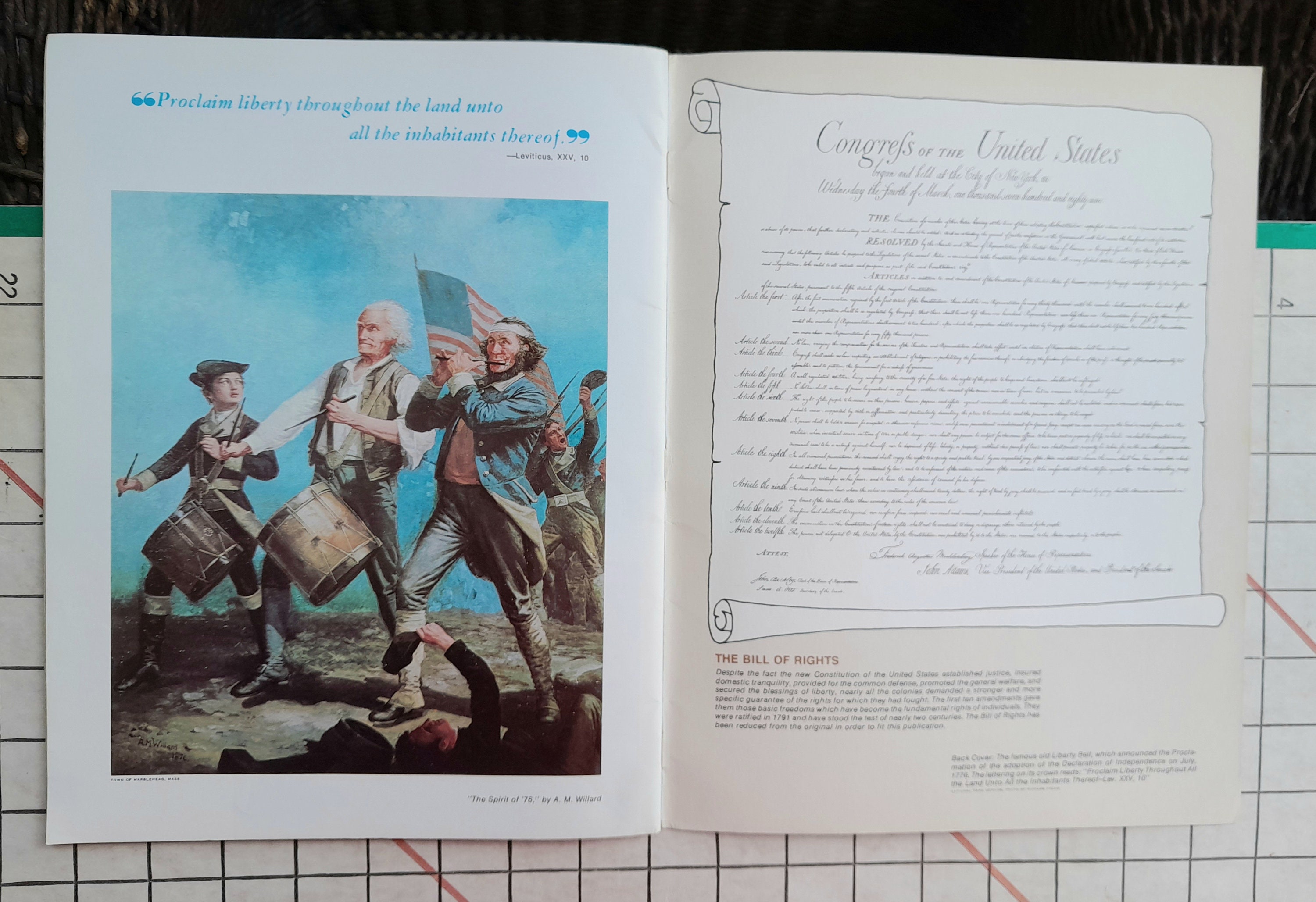 American Revolution Bicentennial Booklet, 1976 5th Printing, Mike ...