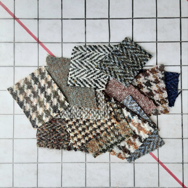 Harris Tweed 1980s Sample Swatches Order Form British Textile ...