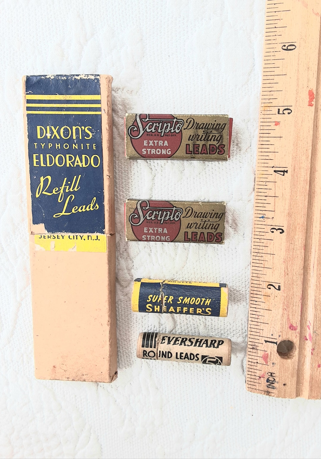 Lead Refills Mechanical Pencil Graphite Black Lot of 5 Boxes Vintage ...