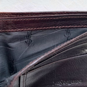 YSL Men's Bifold Wallet Well Worn Oxblood Old Money - Etsy