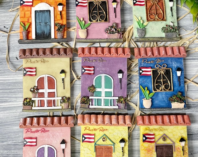 Puerto Rico, Old San Juan Inspired Refrigerator Magnet, PR Souvenir - Etsy