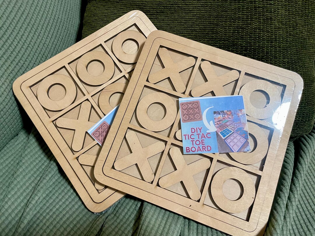 Wood Tic Tac Toe Board, Wood Blank, Multiple Layers, Kids Games - Etsy