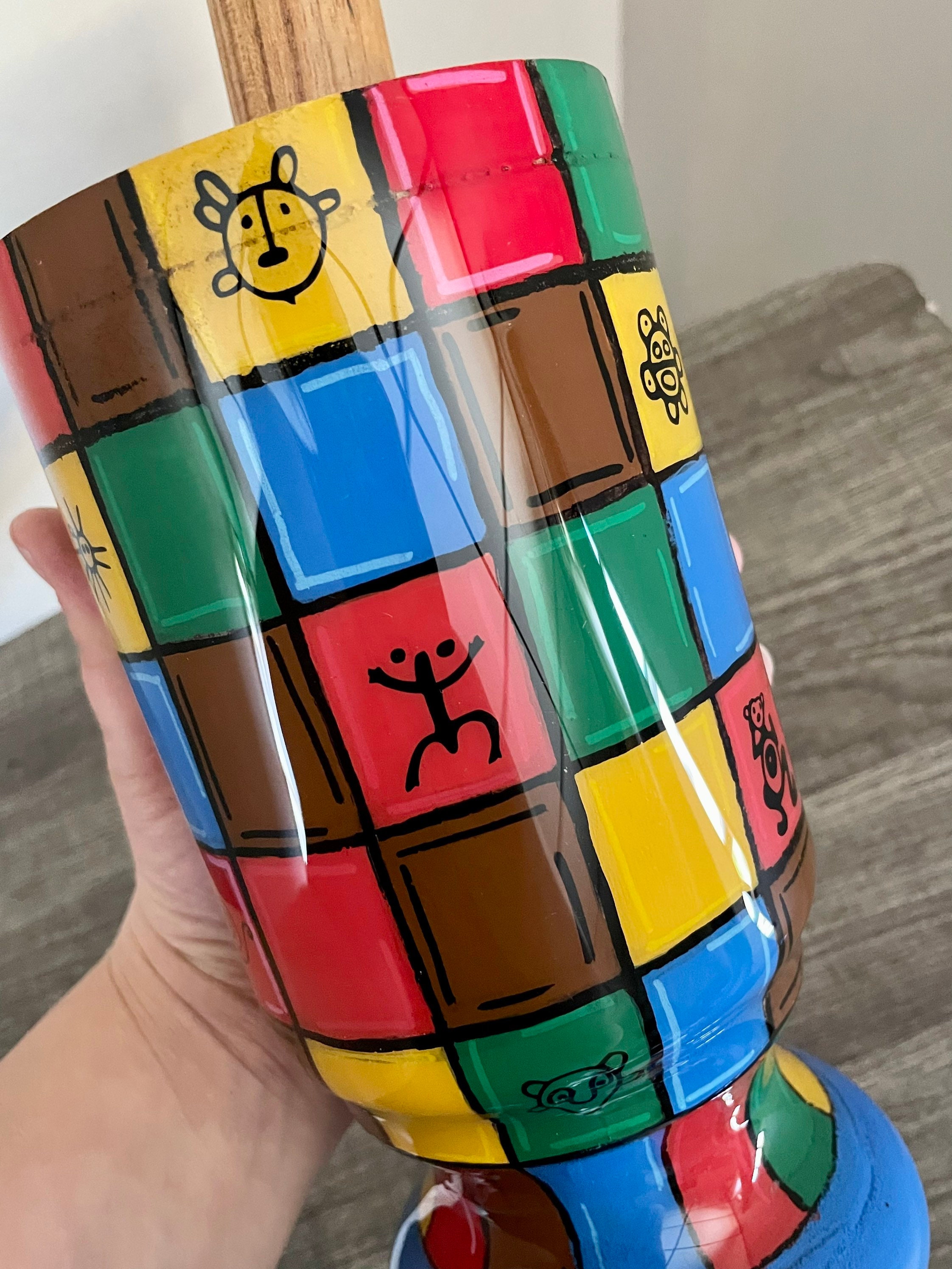 Large Pilon Wood Mortar and Pestle Puerto Rican Flag Mortar - Etsy