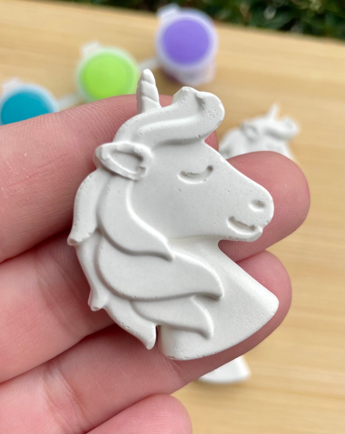 DIY Mystical Themed Plaster Magnet Set, Paint Unicorn, Kids Crafts - Etsy
