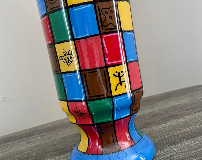 Large Pilon, Wood Mortar and Pestle, Puerto Rican Flag Mortar and ...