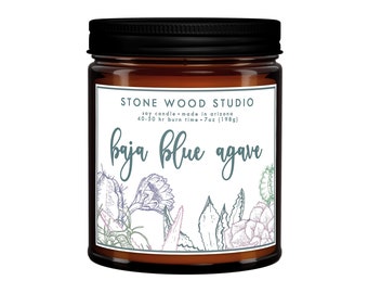 Tsukishima, Sea Salt Lime and Agave Scented, Anime Candle - Etsy