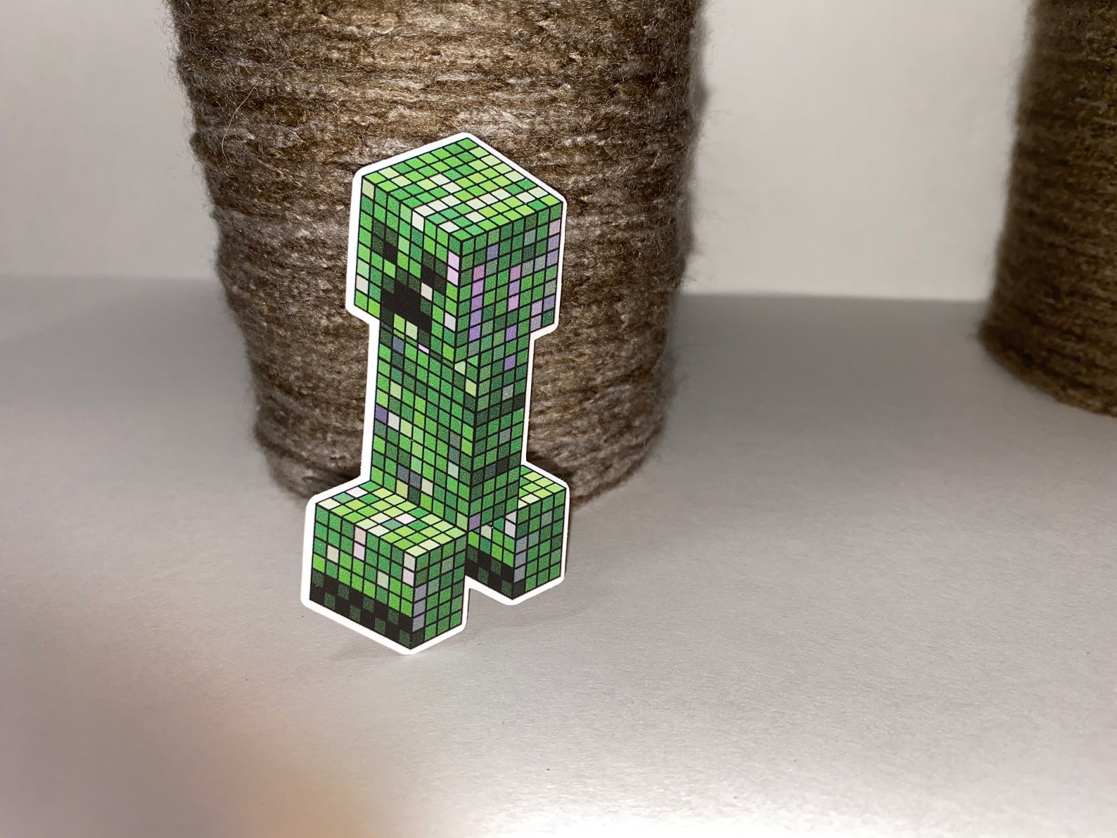 Creeper Minecraft Inspired Sticker Green Creeper Sicker - Etsy