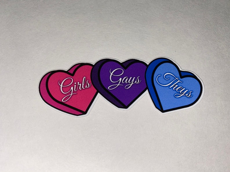 Girls Gays and Theys Sticker LGBT Sticker feministischer - Etsy.de