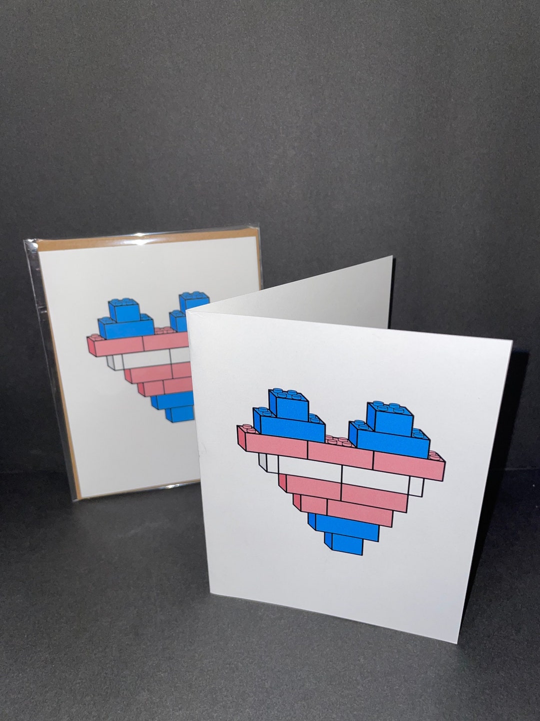 Trans Greeting Card Trans Affirming Card Lego - Etsy