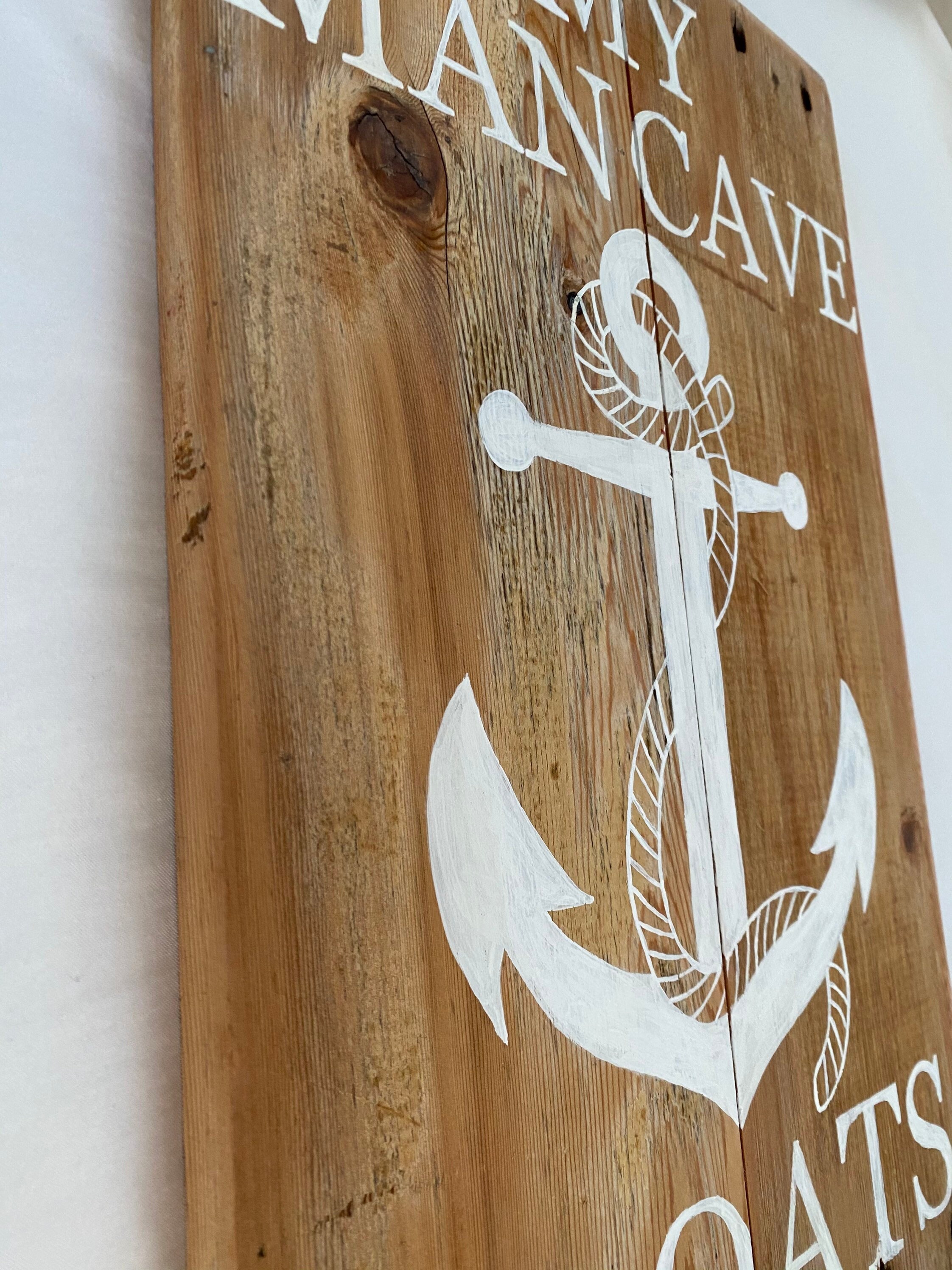 Man Cave Boat Signs Boat Decor Anchor Signs Anchor Decor | Etsy