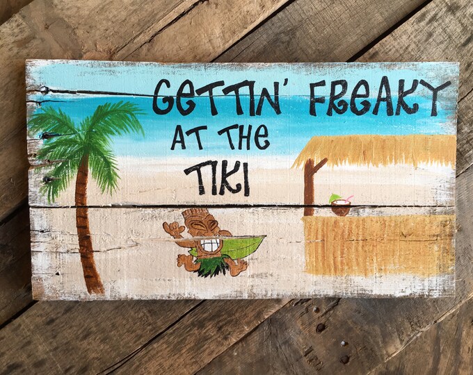 Tiki Sign, Tiki Bar Sign, Tiki Decor, Tiki Bar Decor, Beach Sign, Beach ...