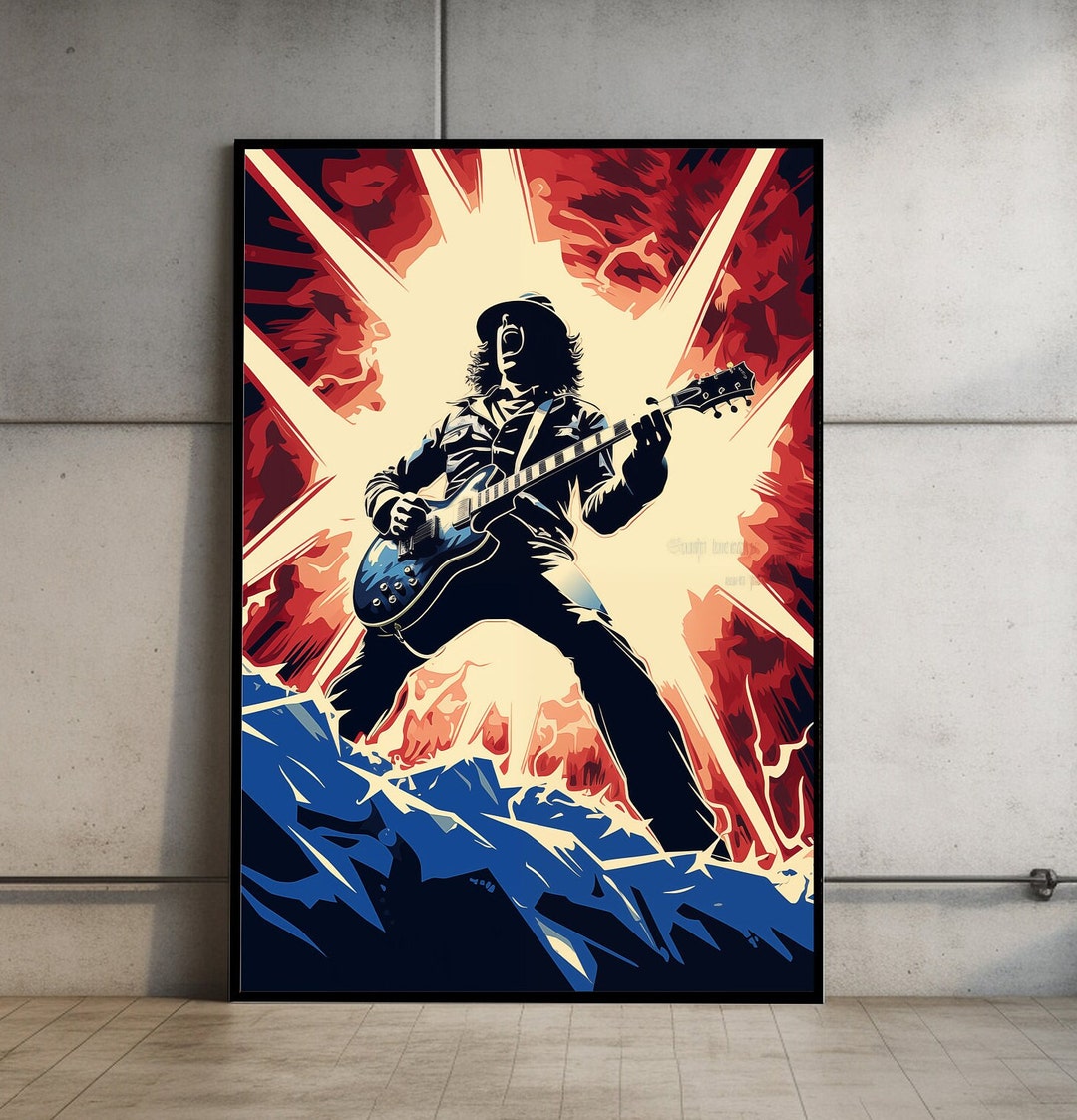 Angus Young Poster - Etsy