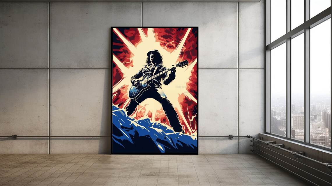 Angus Young Poster - Etsy