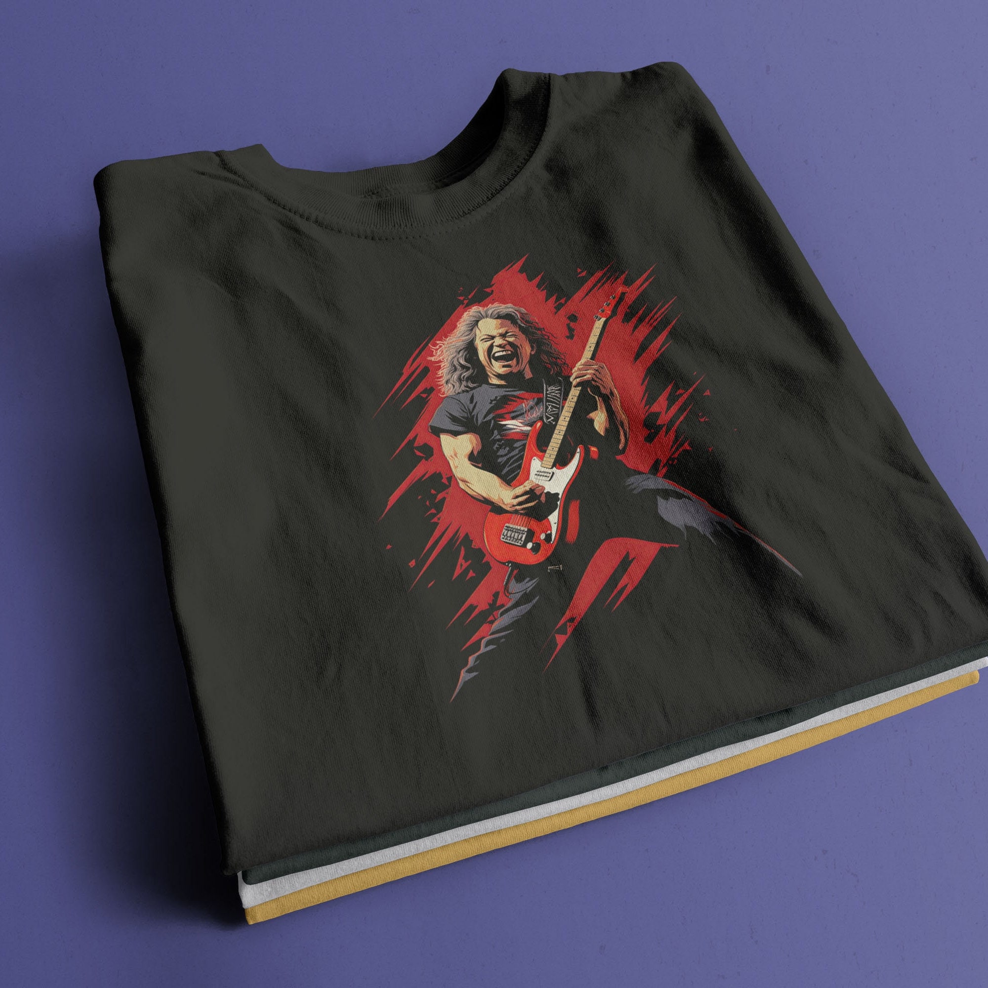 EVH, Eddie Van Halen T-shirt - Etsy