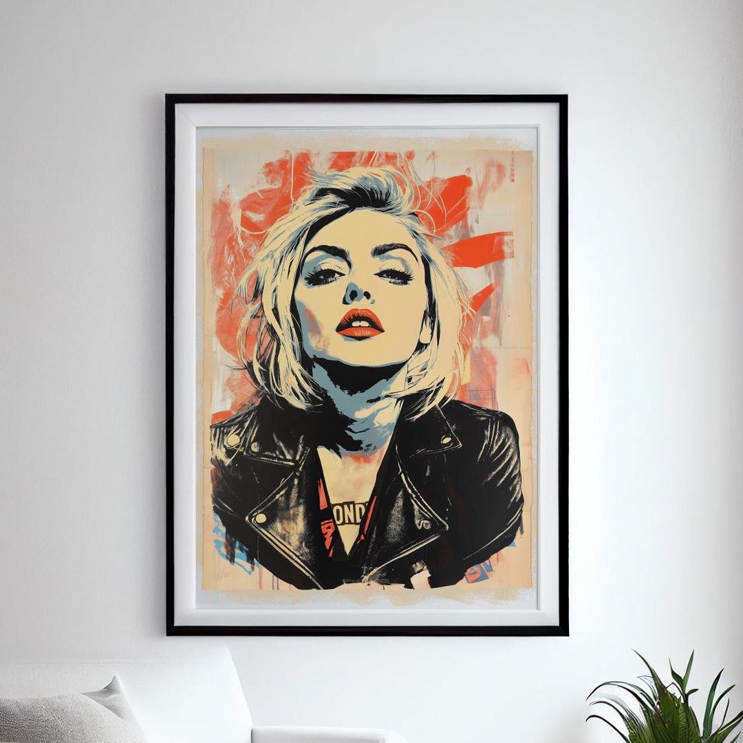 Debbie Harry Poster - Original Fan Art - Vintage Blondie Music Decor ...