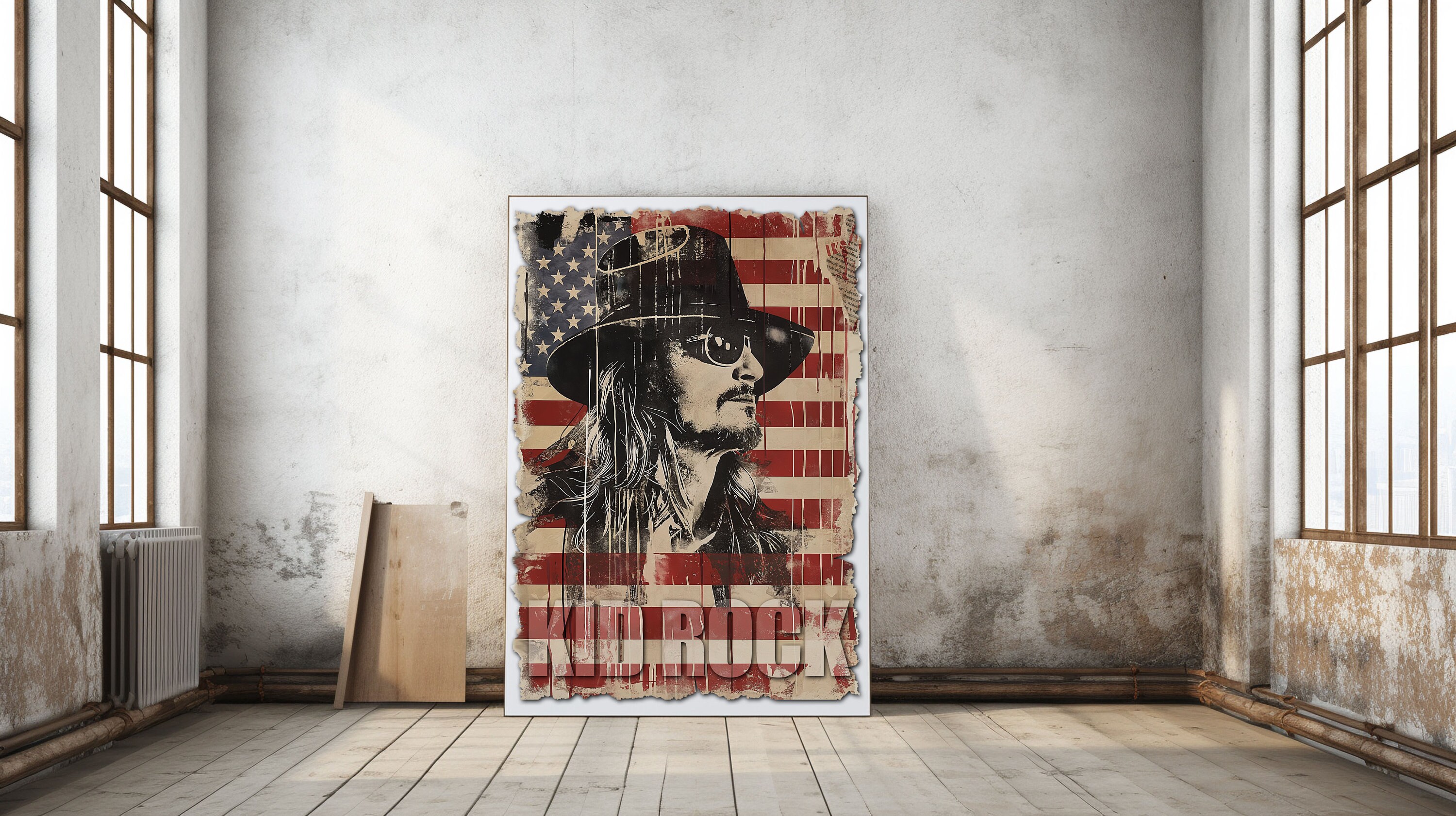 Original Kid Rock Poster: Rockstar Vibes Art - Etsy