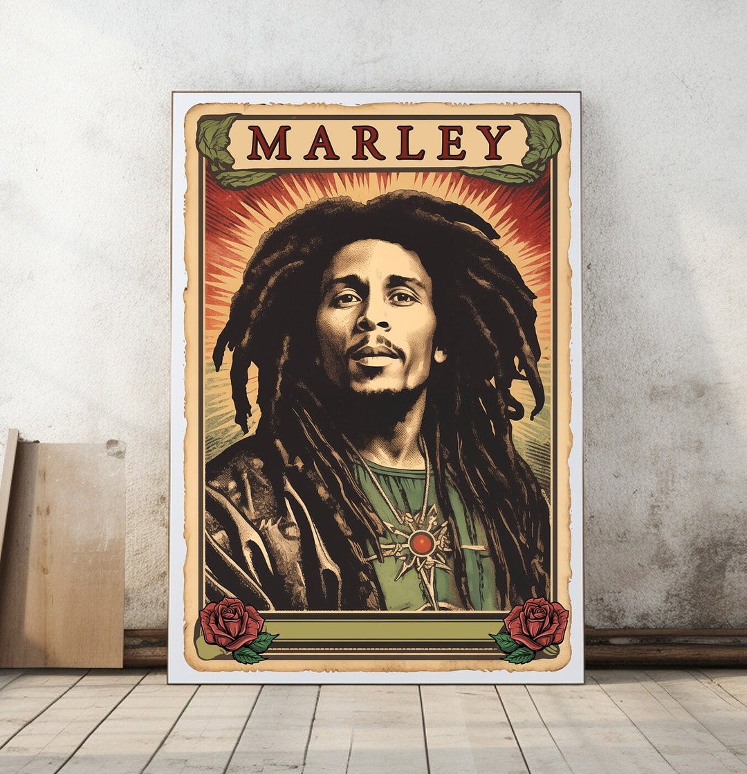 Bob Marley Poster, Bob Marley Gift - Etsy