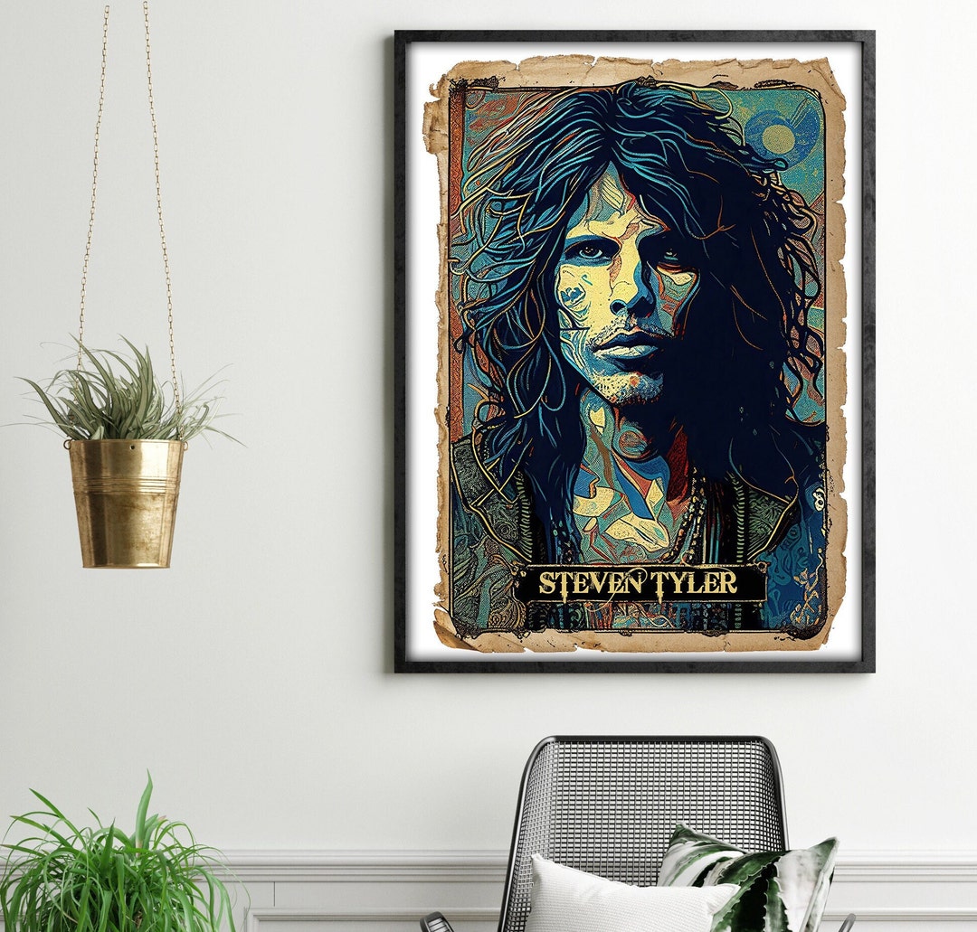 Illustrated Steven Tyler Poster: Original Design - Etsy
