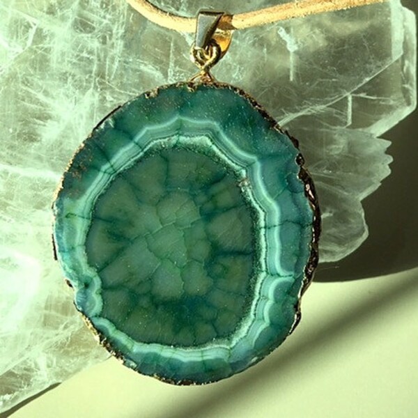 Green Geode - Etsy