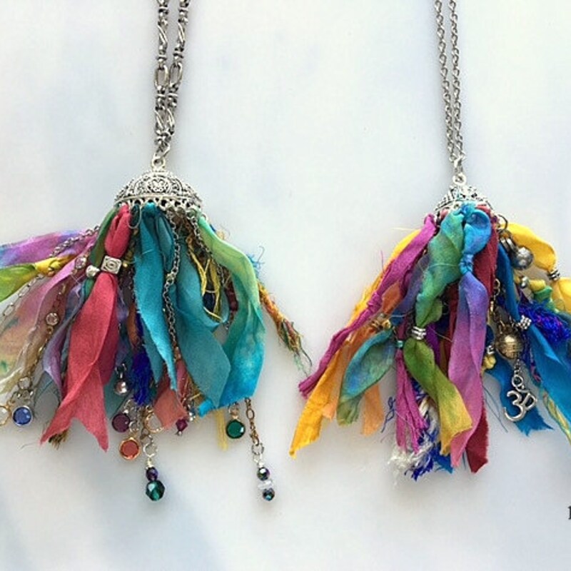 Sari Ribbon Necklace - Etsy