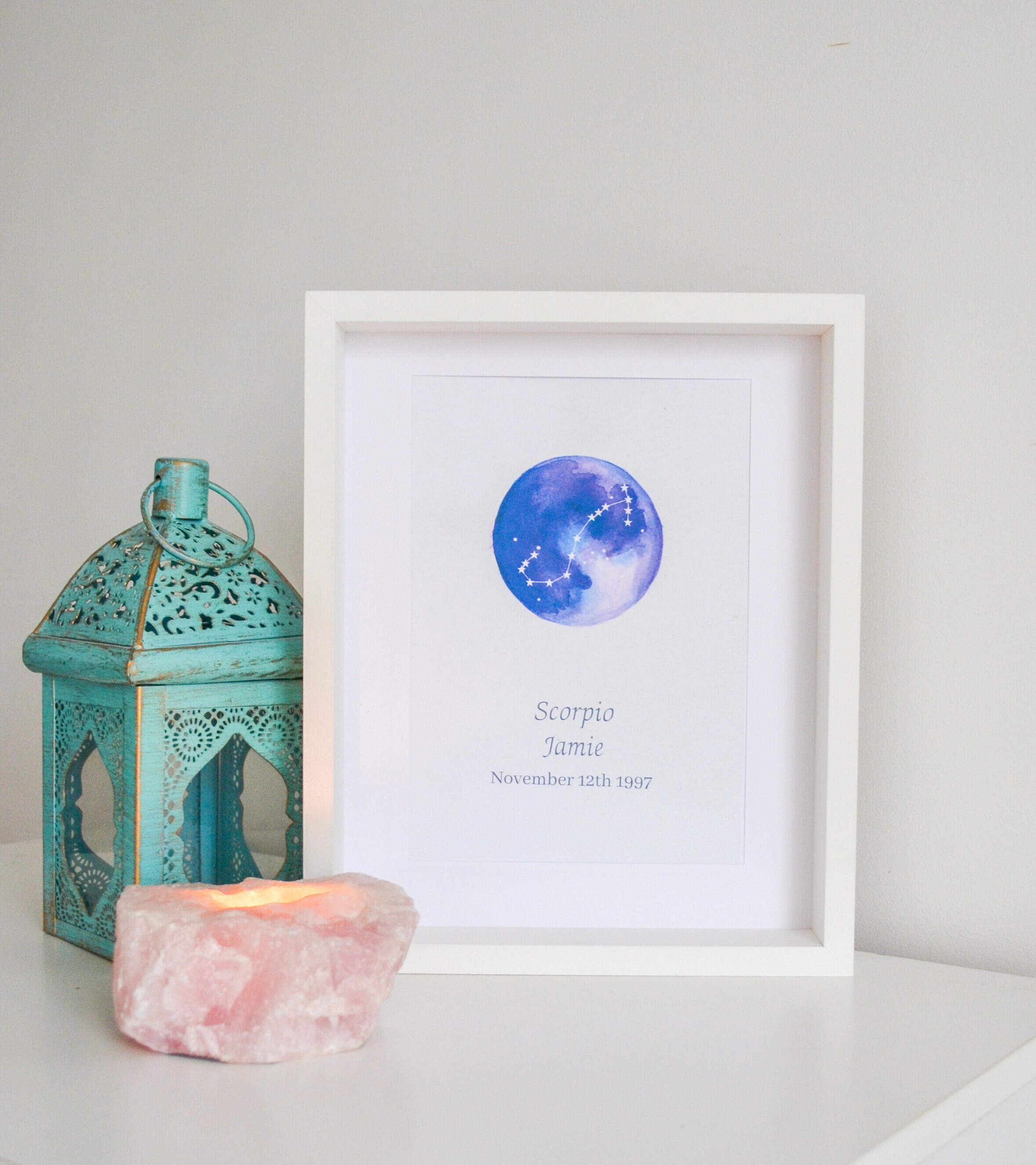 Scorpio Constellation Print Personalised Zodiac Print - Etsy