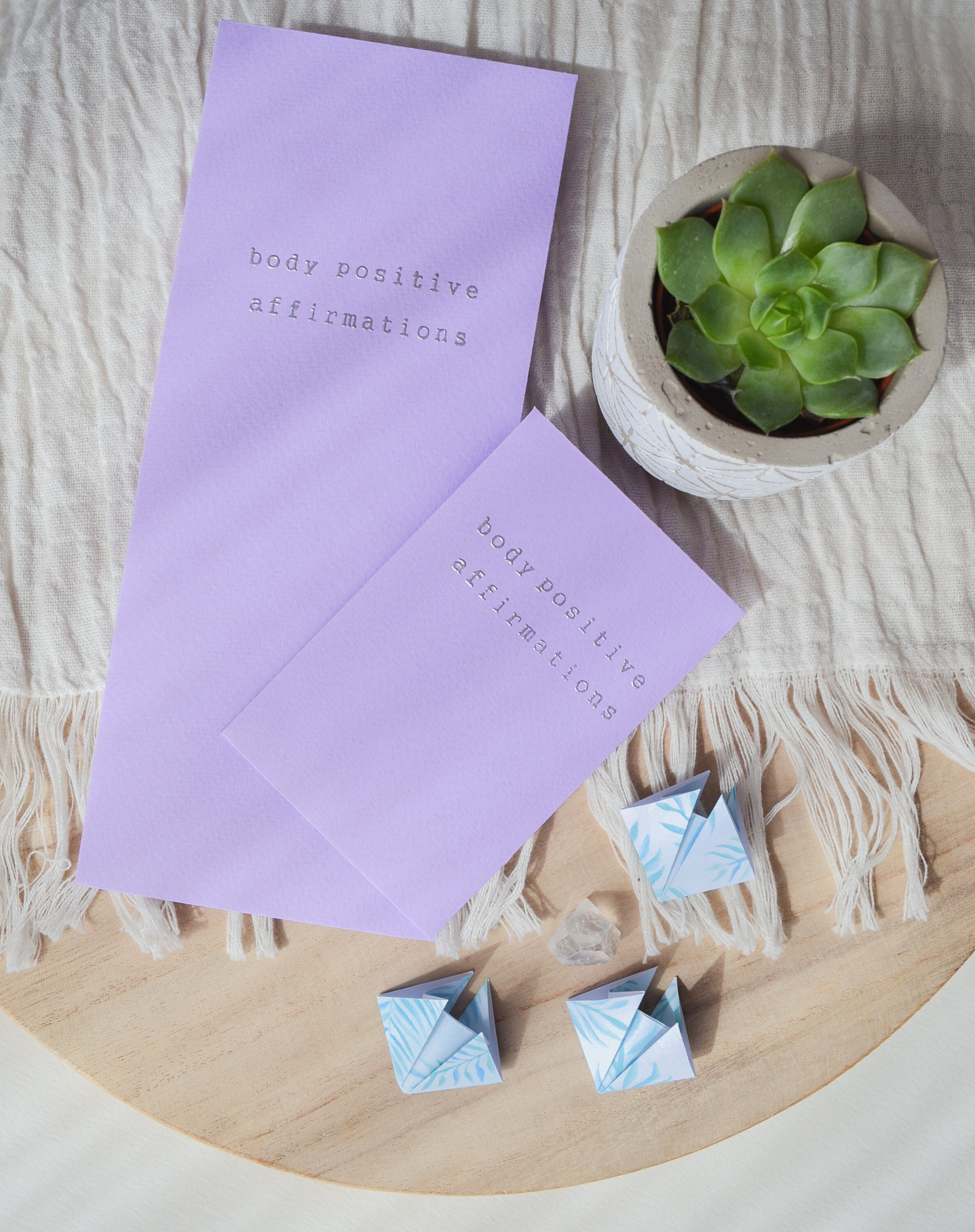 Body Positive Self Care Affirmation Box Rose Aura Quartz | Etsy