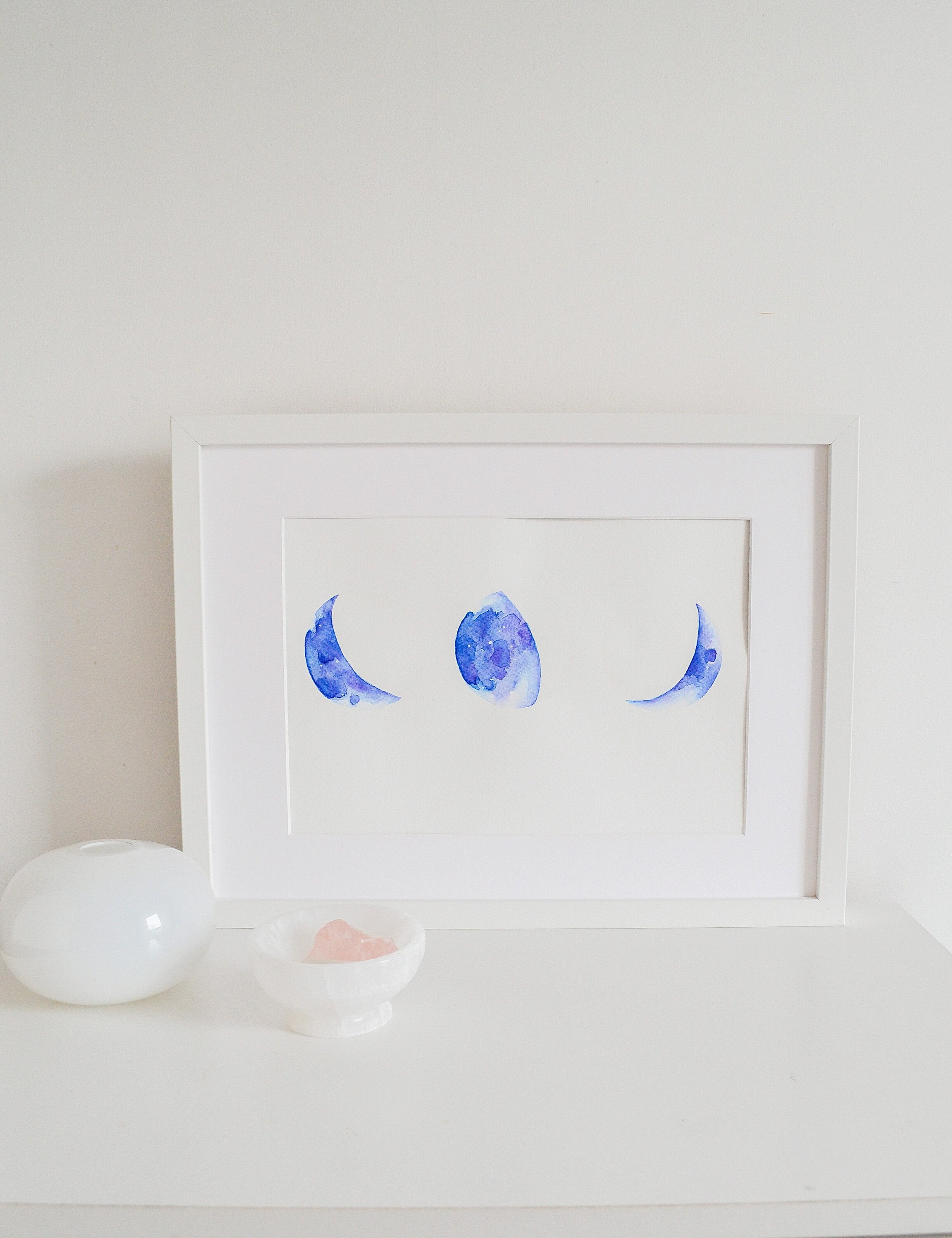 Moon Phase Painting, Personalised Anniversary Painting Gift, Custom ...