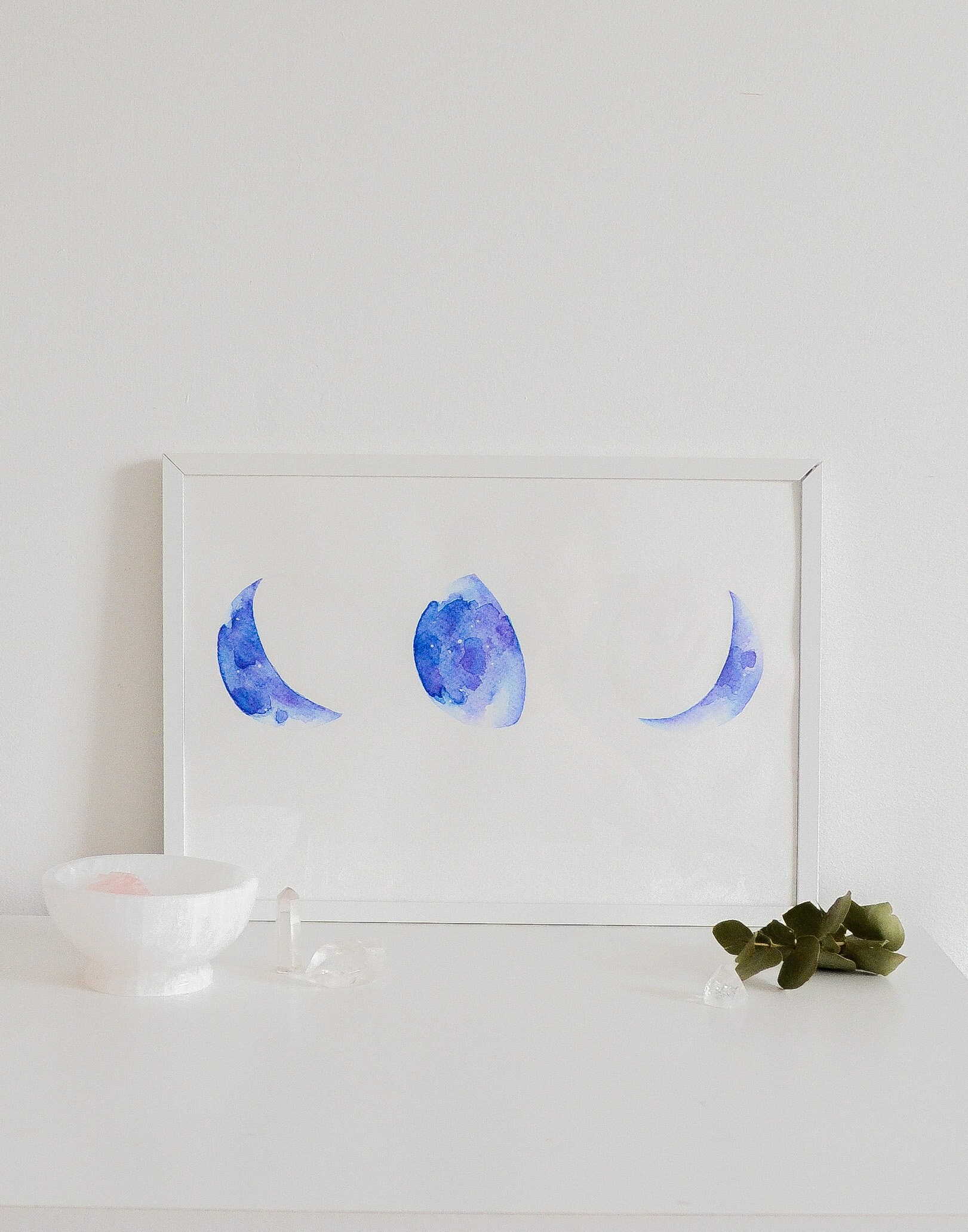 Moon Phase Painting Personalised Anniversary Painting Gift | Etsy