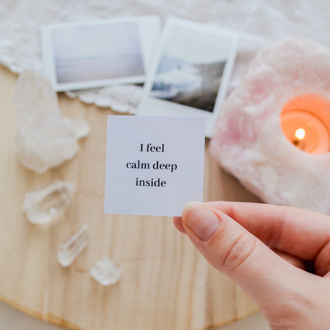 Affirmation Cards to Calm Your Mind, Calm Kit of Positive Affirmations ...
