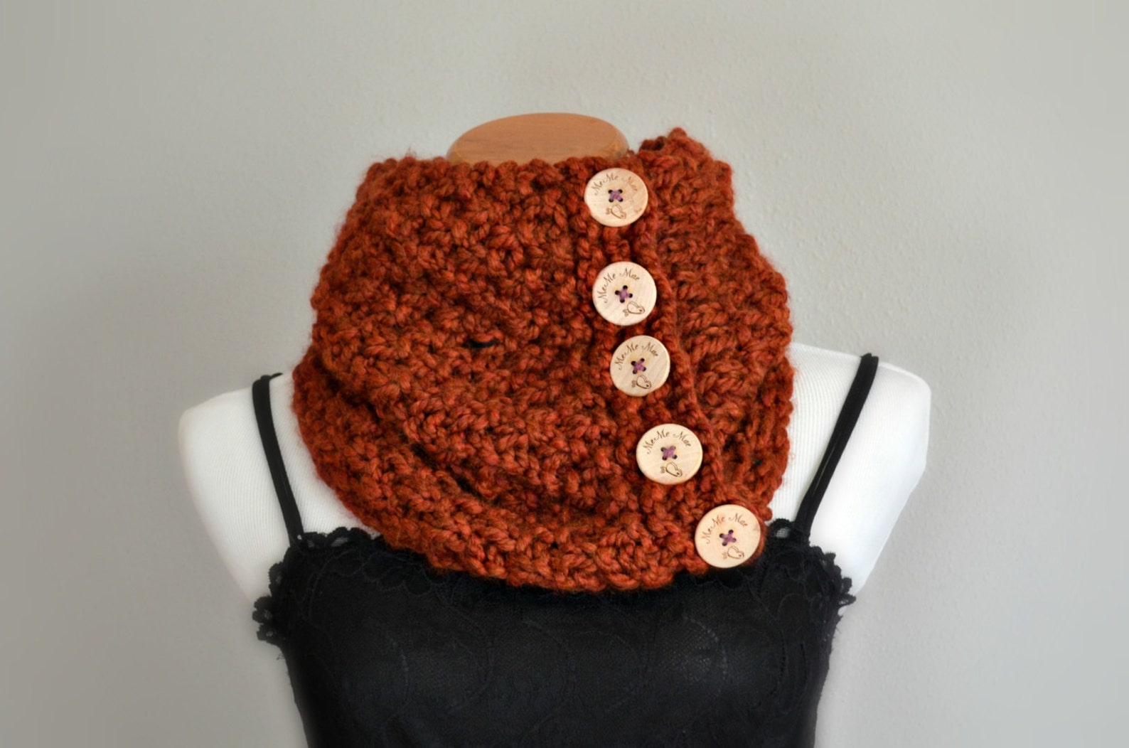KNITTING PATTERN - Cowl Pattern, Button up Cowl, Berkley Cowl (small ...