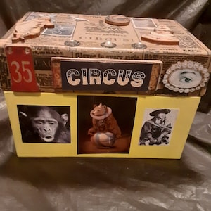 Circus Keepsake Box - Etsy