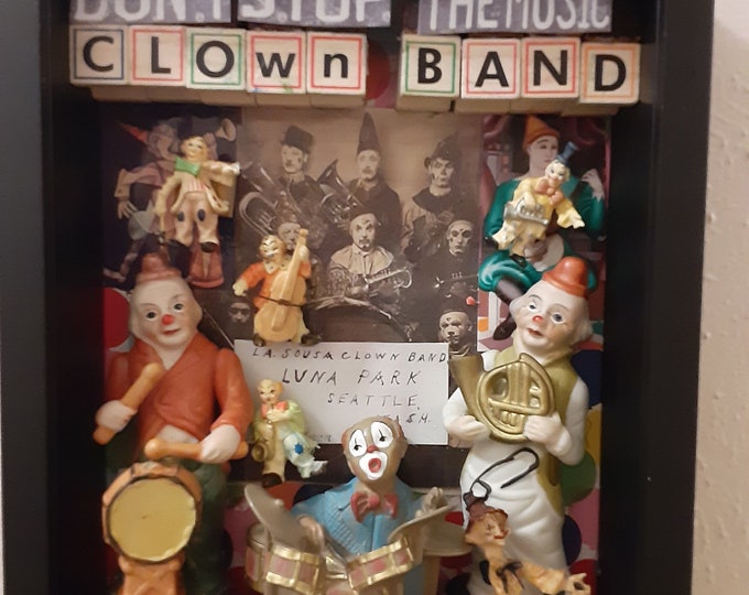 Clown Band Assemblage With Only Vintage Clowns - Etsy